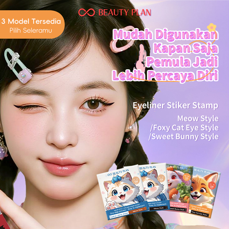 Jual BEAUTY PLAN Eyeliner Stiker Stamp Tanpa Lem, 3 Langkah untuk ...
