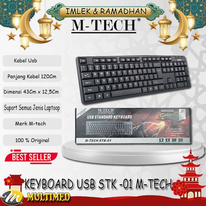 Jual PROMO Keyboard M-Tech STK-01 Kabel USB Original | Shopee Indonesia