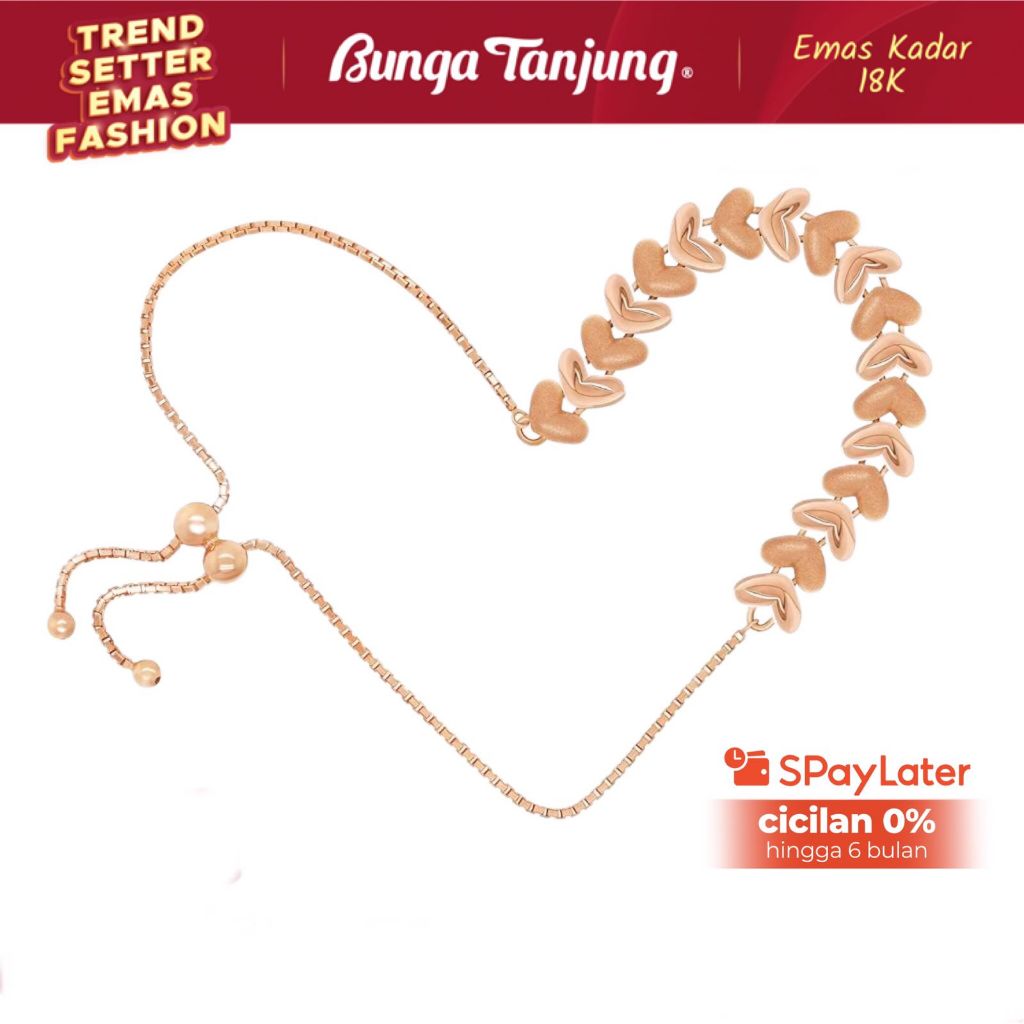 Jual GELANG GOLDEN LOVE B SERIES - SDW GOLD - EMAS 18K BUNGA TANJUNG ...