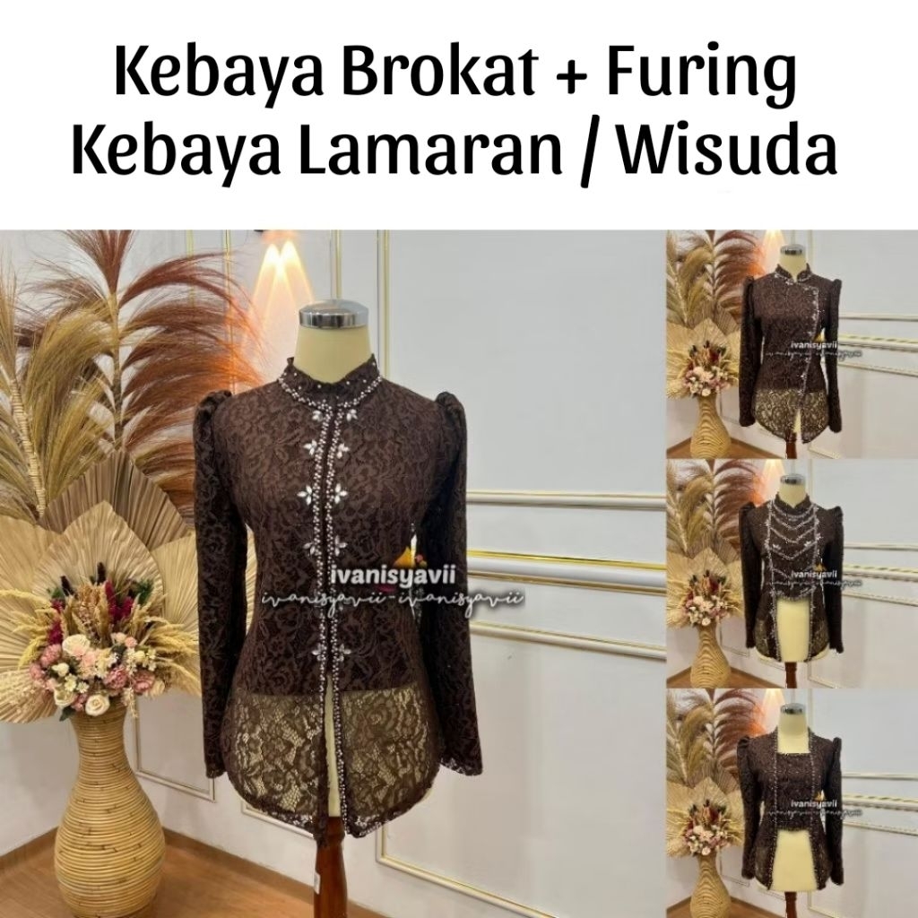 Jual KEBAYA BROKLAT + FURING • Kebaya Rhea Renita | Kebaya Modern ...