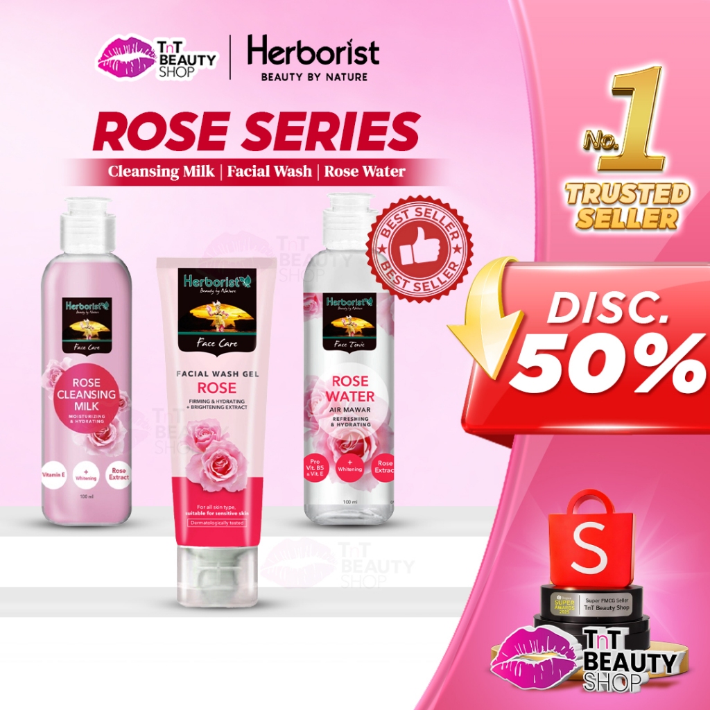 Jual Herborist Rose Water | Herborist Cleansing Milk Rose | Herboris ...