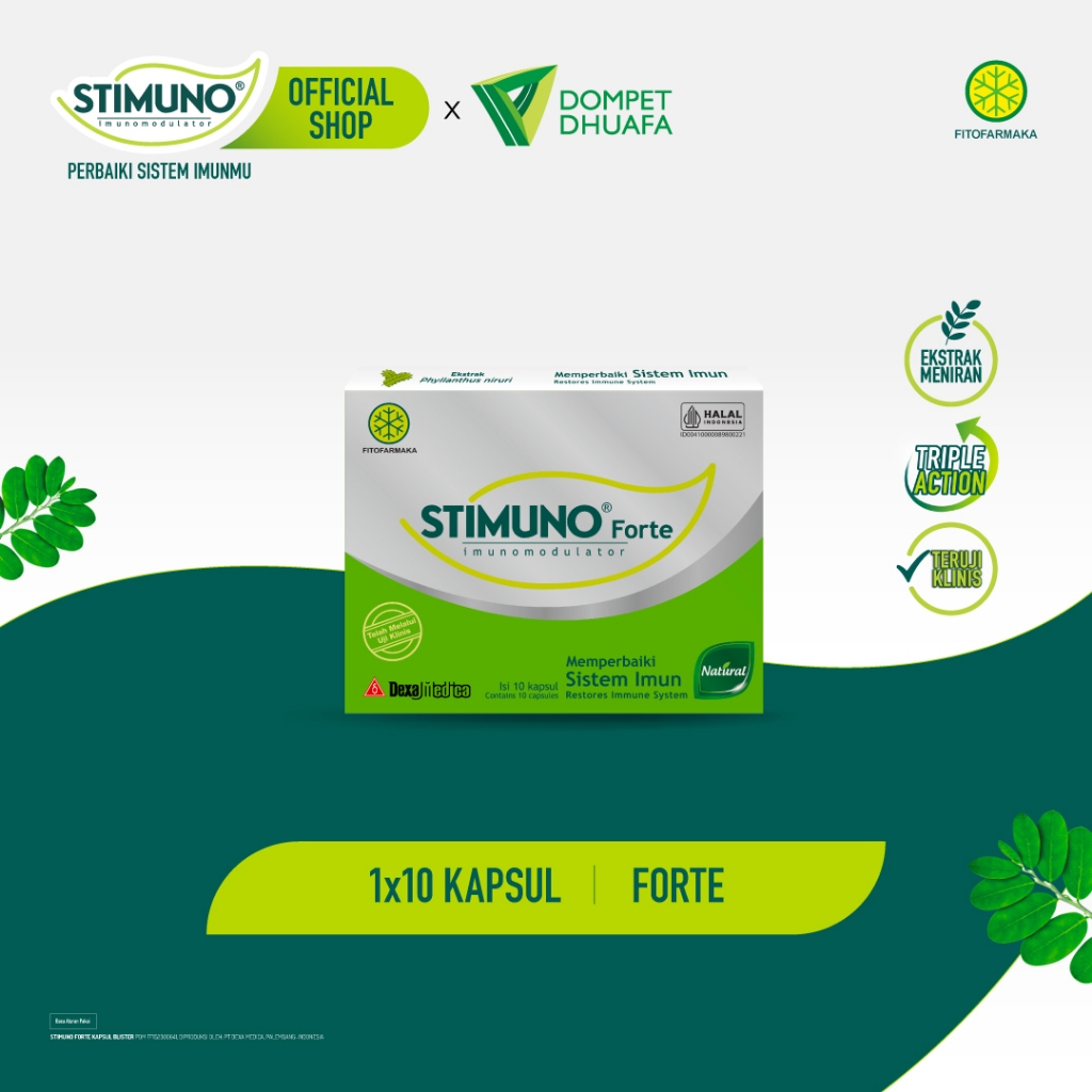 Jual Stimuno Forte 10 Kapsul | Suplemen Herbal Perbaiki Sistem Imun ...