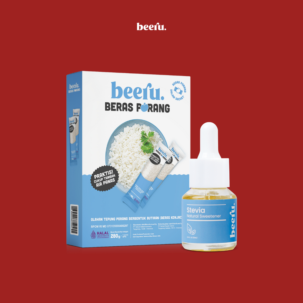 Jual Beeru Stevia 15mL dan Beeru Beras Porang Box | Shopee Indonesia