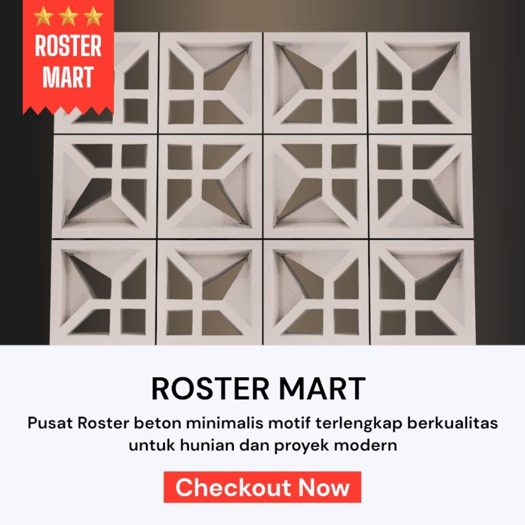 Jual ROSTER MART - Roster Beton Minimalis , Roster Motif Diamond LB3 ...