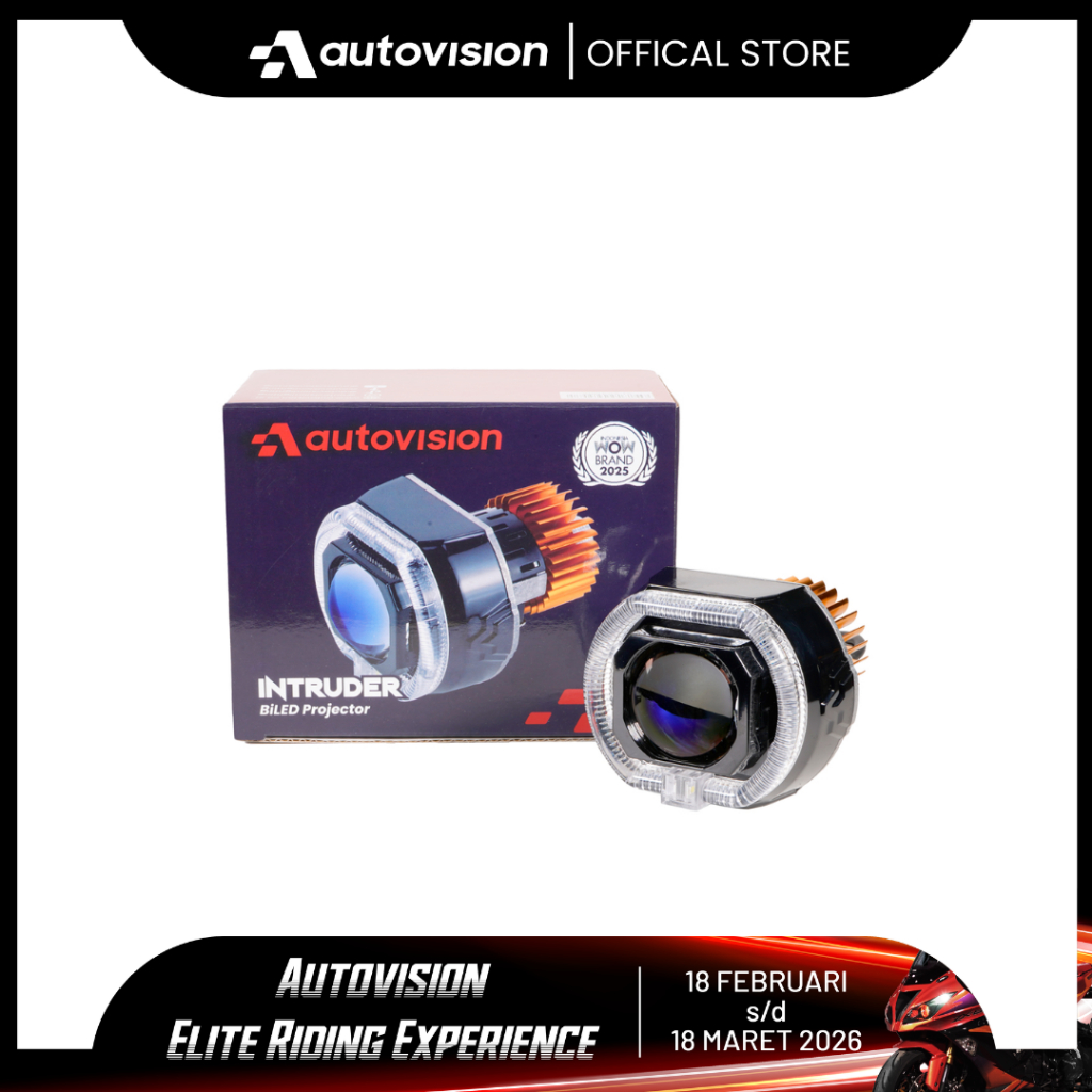 Jual Headlamp BiLED Motor 2.0/2.5" INTRUDER 38 - 41W Blue Candy Lens 5 ...