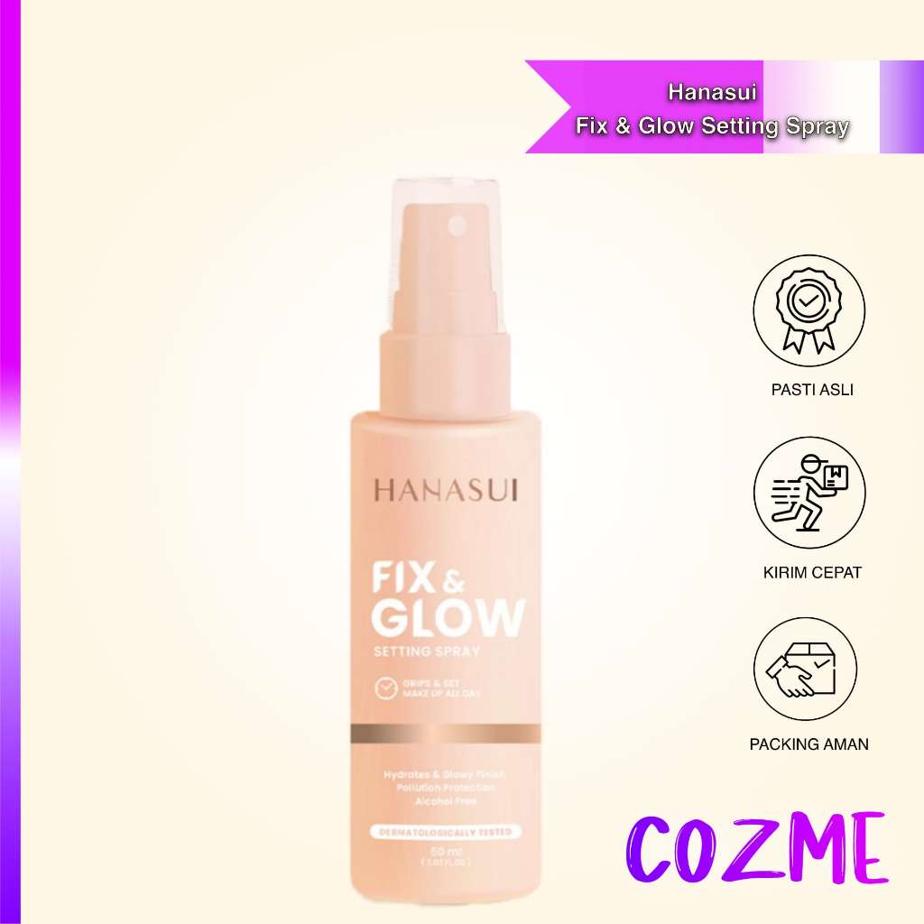 Jual Hanasui Fix & Glow Setting Spray 60mL | Shopee Indonesia