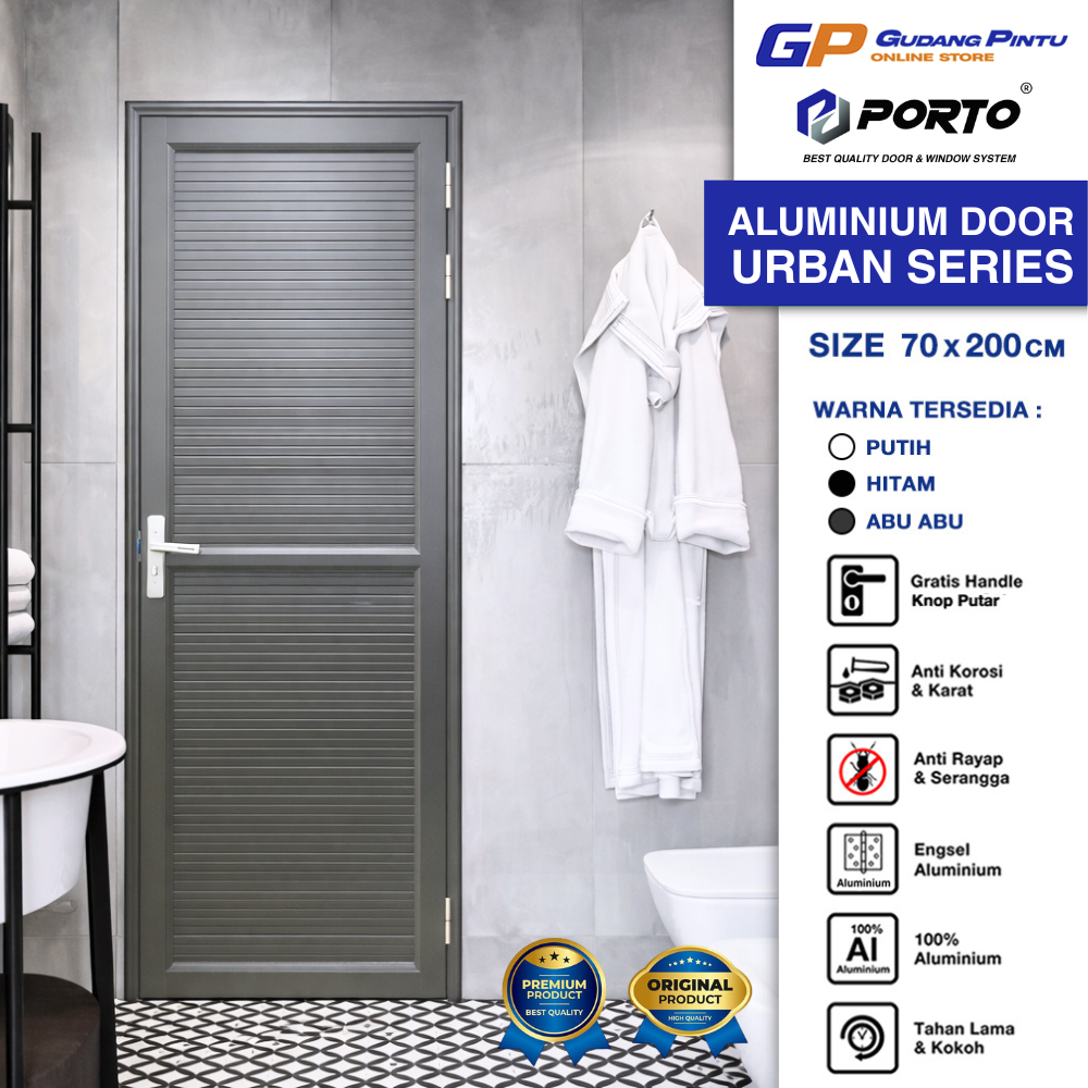 Jual PORTO DOOR PINTU ALUMINIUM / ALUMUNIUM URBAN 70X200 CM / PINTU ...