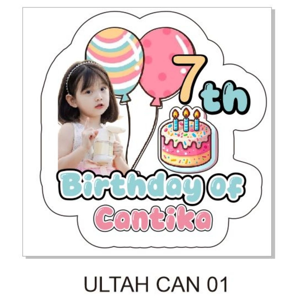 Jual 40 pcs Stiker Ultah Anak Ulang Tahun Foto Cutting | Shopee Indonesia