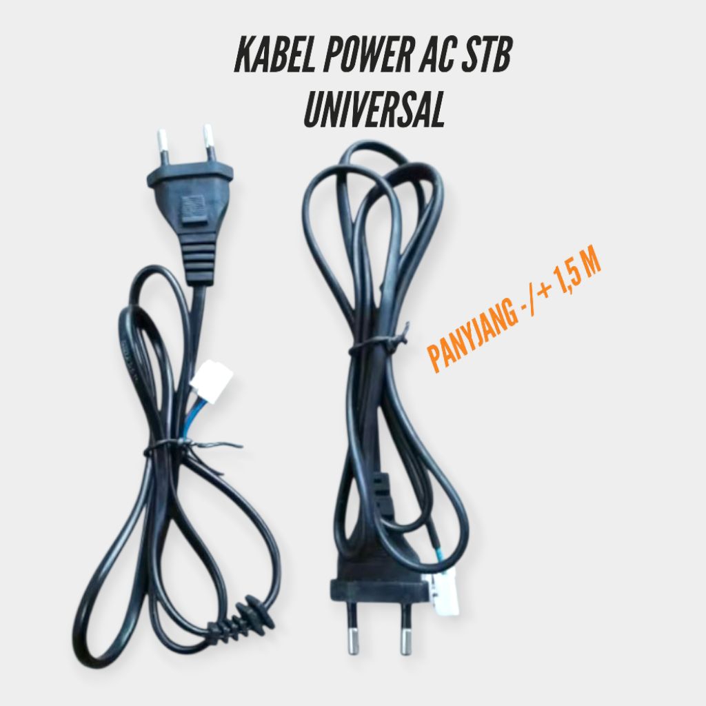 Jual KABEL POWER AC STB UNIVERSAL PANYJANG 1,5 M | Shopee Indonesia