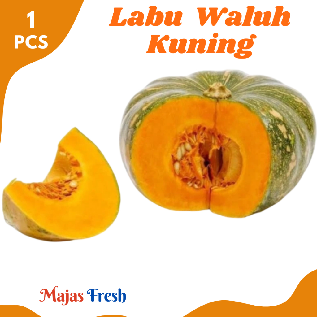 Jual LABU Waluh Kuning - Pumpkin Waluh Labu Orange Fresh | Size 1.5-2 ...