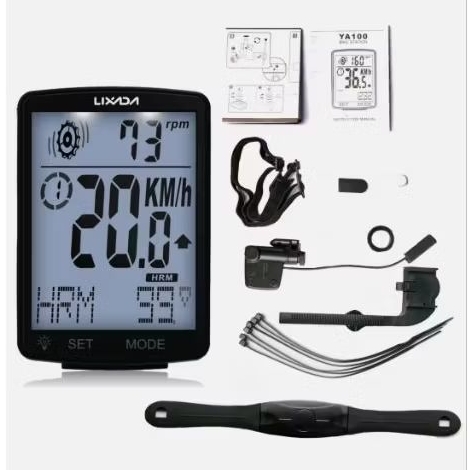 Jual Speedometer Odometer Digital Lixada BC-305 HR 3in1 Heart Rate Cadence Bike Computer Alt for ...