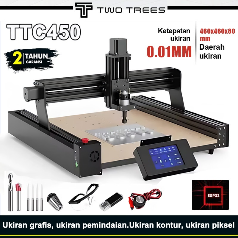 Jual TWOTREES TTC 450 Mesin ukiran CNC untuk DIY Mesin Ukiran Sumbu CNC ...