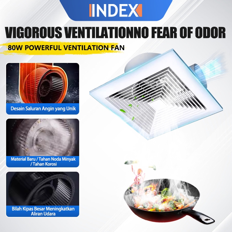 Jual INDEX hexos kamar mandi/exsos penyedot udara dapur/exhaust fan ...
