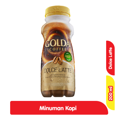 Jual Kopi Botol Golda Instant Siap Minum Golda Coffee Dolce Latte 200ml | Shopee Indonesia