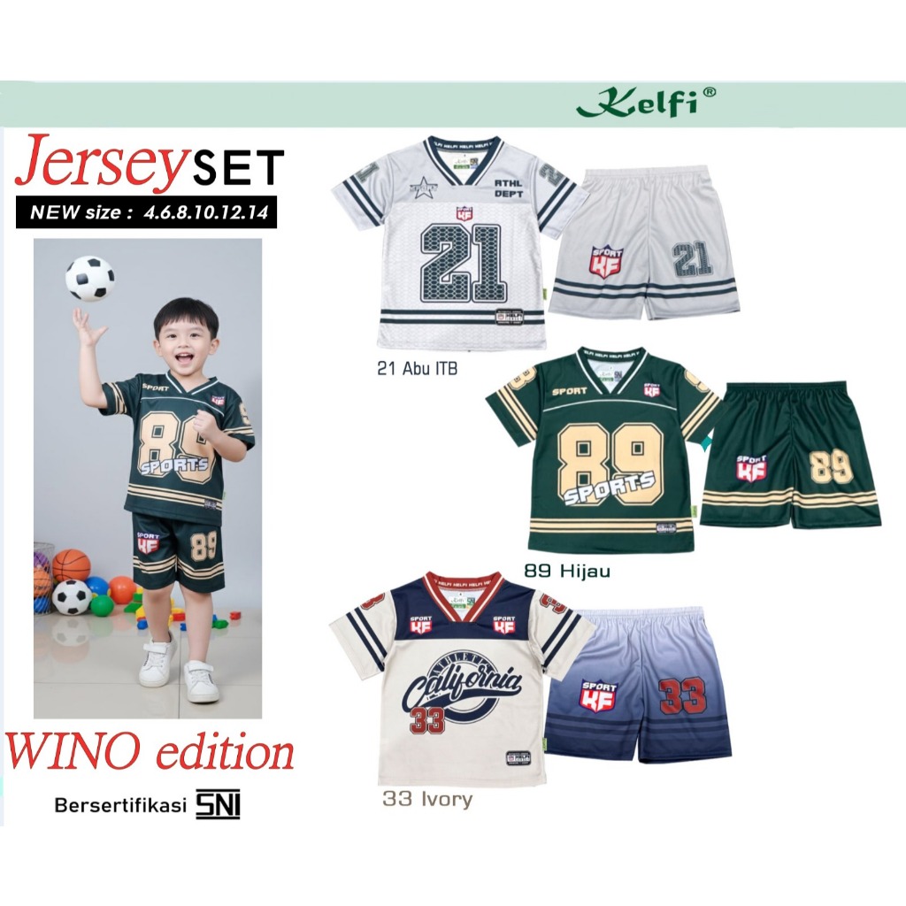 Jual KELFI SETELAN JERSEY ANAK BAHAN DRYFIT MILANO / JERSEY OLAHRAGA ...