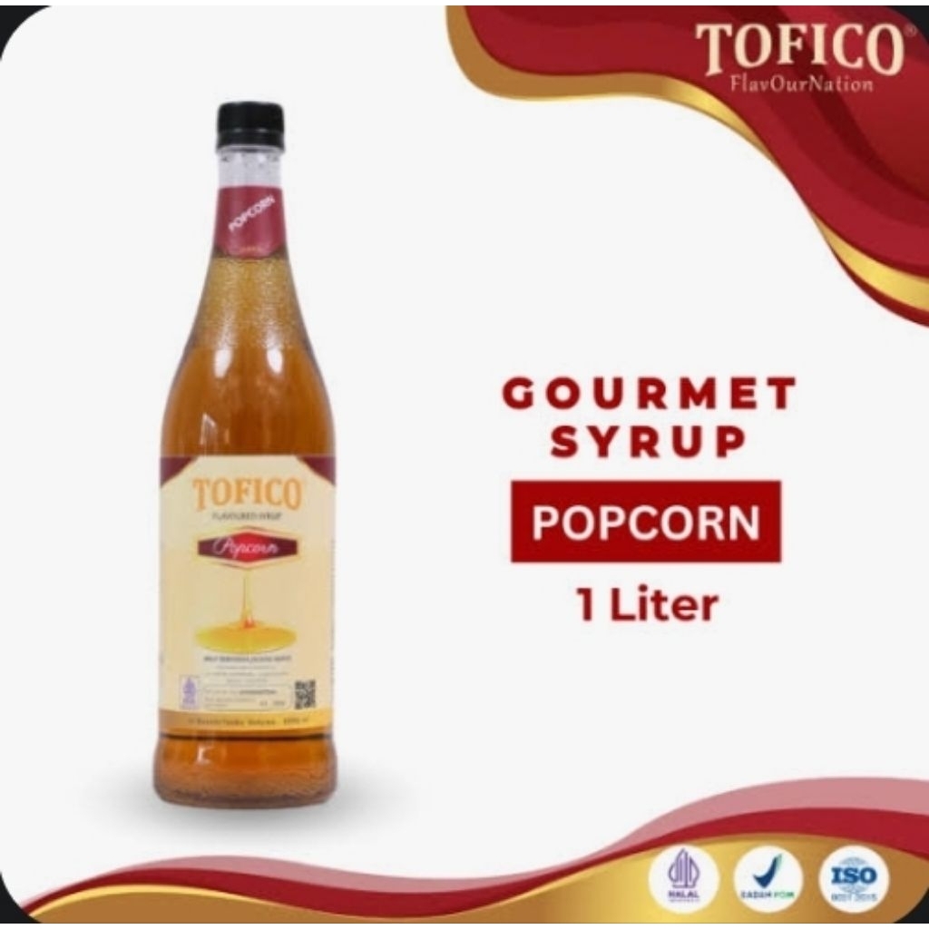 Jual Tofico Popcorn Syrup 1 Liter | Shopee Indonesia