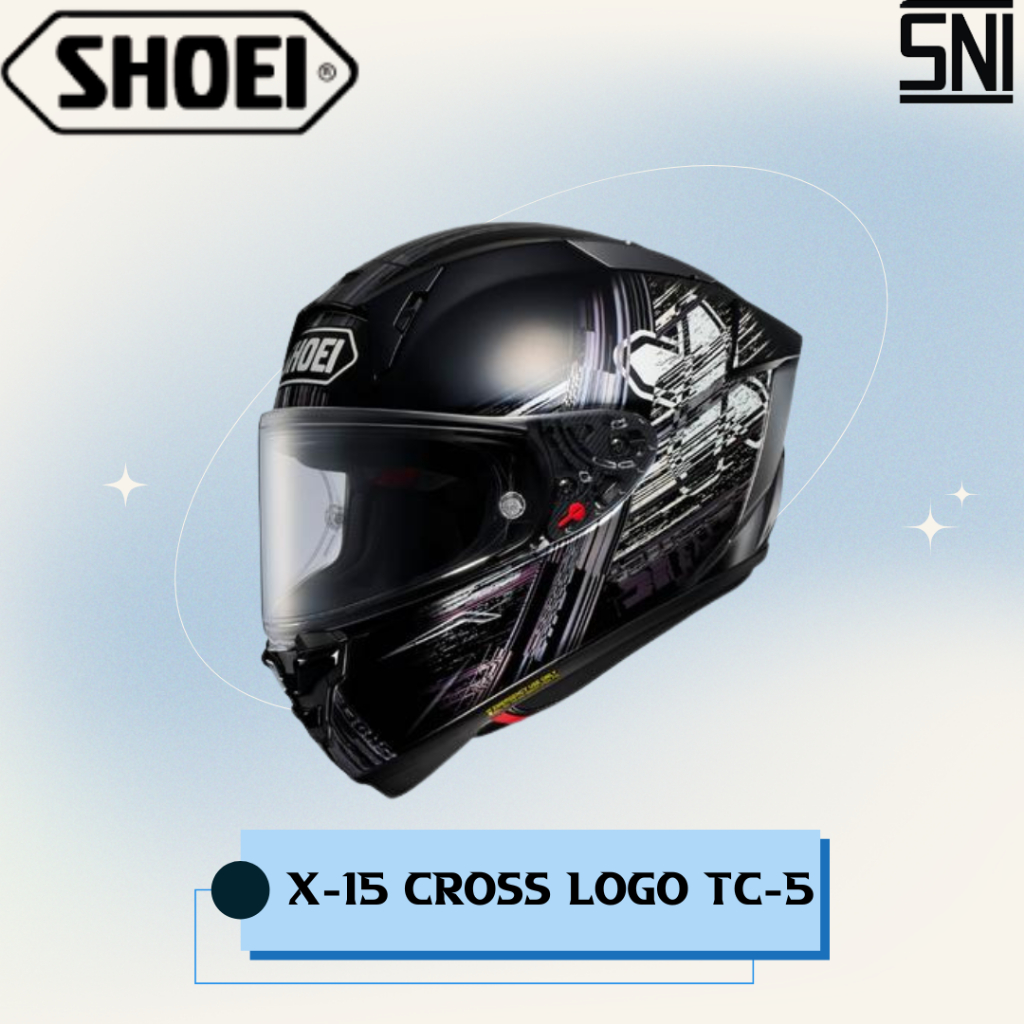 Jual Helm Shoei X-15 Cross Logo TC-5 Full Face Original SNI DOT ECE R22 ...