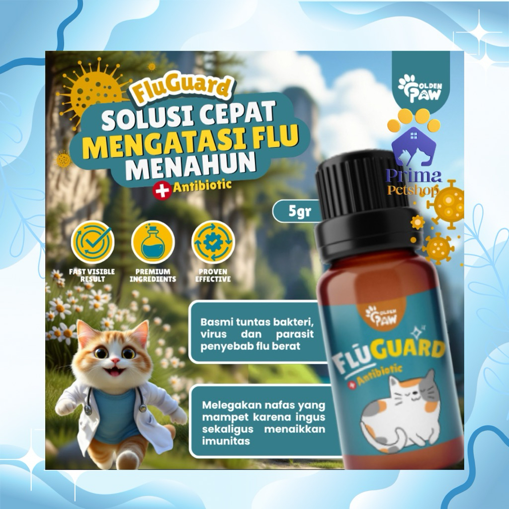 Jual Golden Paw - FLUGUARD SYRUP 30 ML Obat Flu & Batuk Kucing Rasa ...