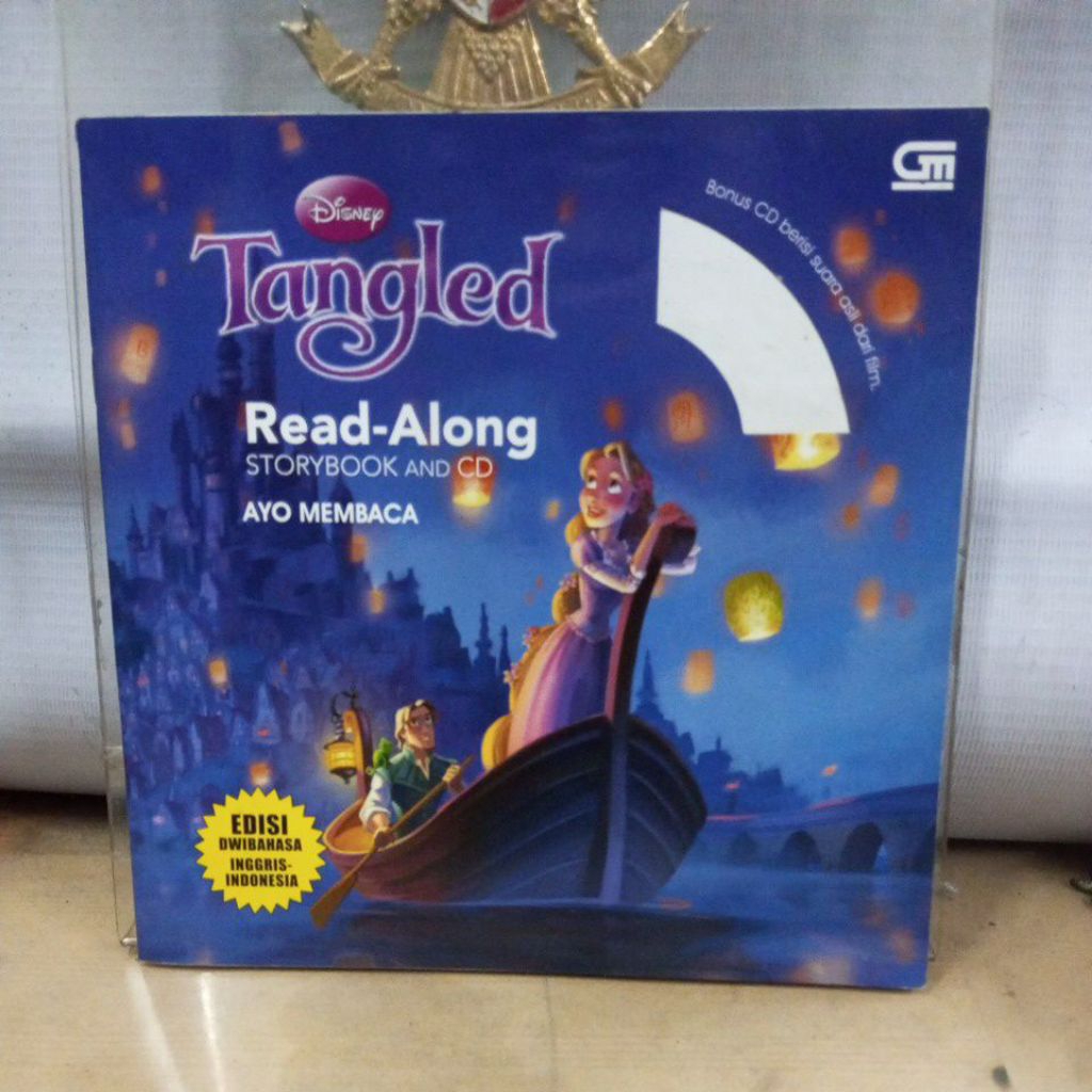 Jual buku abak dwibahasa tangled read along storybook ayo membaca ...