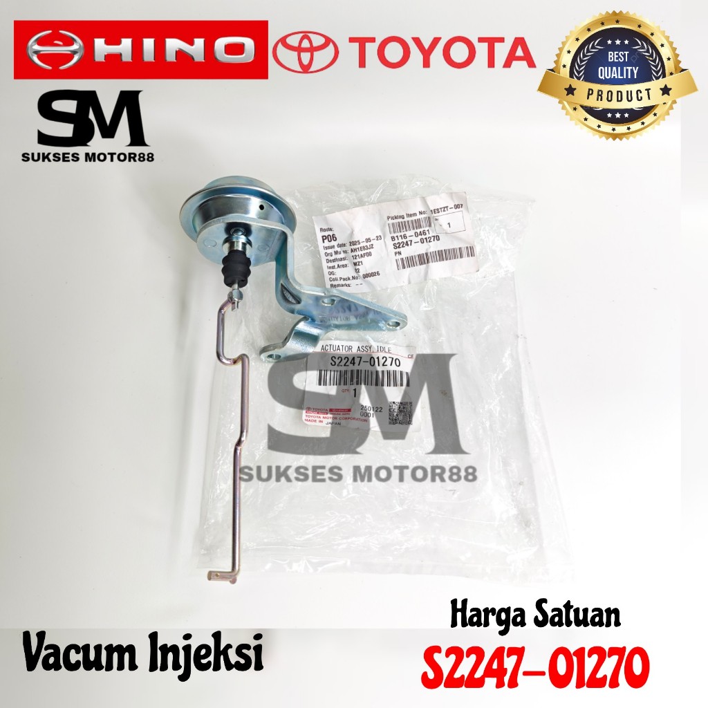 Jual ( S2247-01270 ) Vakum Injeksi Pump Vacum Toyota Dyna Saurus 110 ...