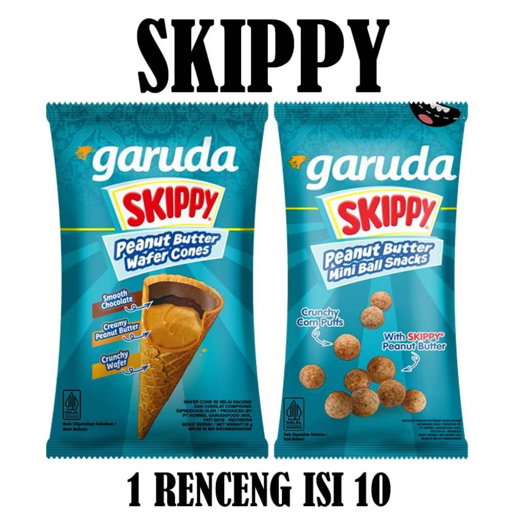 Jual garuda skippy peanut butter cones (renteng isi 10 pcs) | Shopee ...
