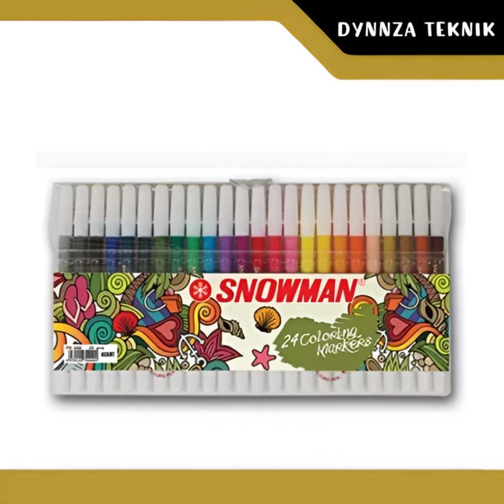 Jual SNOWMAN Marker 24 Color/Spidol Warna SNOWMAN 24 Warna/Kelir ...