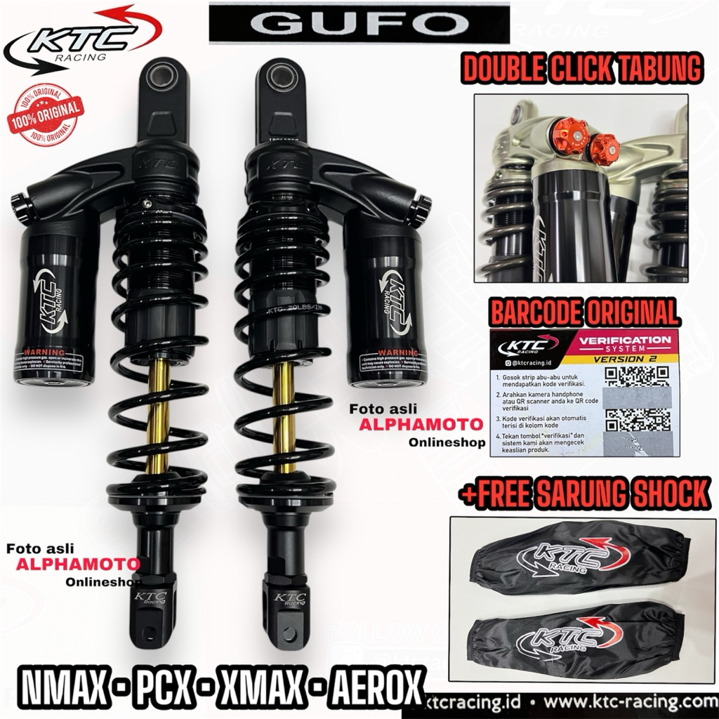 Jual SHOCK KTC RACING GUFO PCX NMAX AEROX XMAX 150 160 NEO TURBO NEW ...