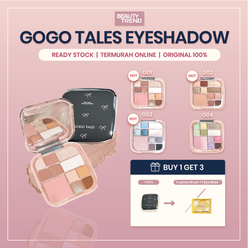 Jual [READY ORI] Gogo Tales Eyeshadow Palette 12 Color Pigmented Mudah ...