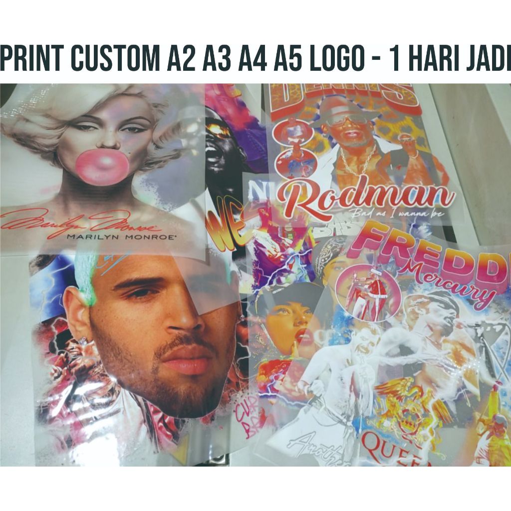 Jual Cetak Sablon DTF Custom A2 A3 A4 A5 A7 – Warna Tajam, Tinta Awet ...
