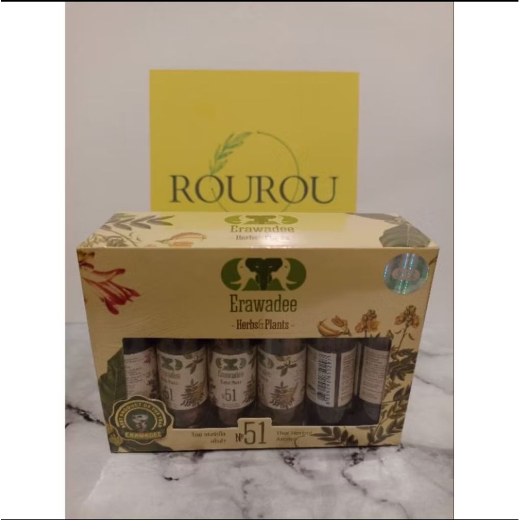 Jual Minyak Angin Aroma Therapy Herbal Erawadee No. 51 - 1 Box isi 12 ...