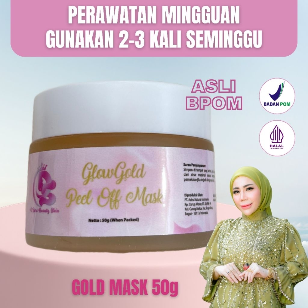 Jual GOLD MASK By. Dsars (Kemasan pot kaca) | Shopee Indonesia