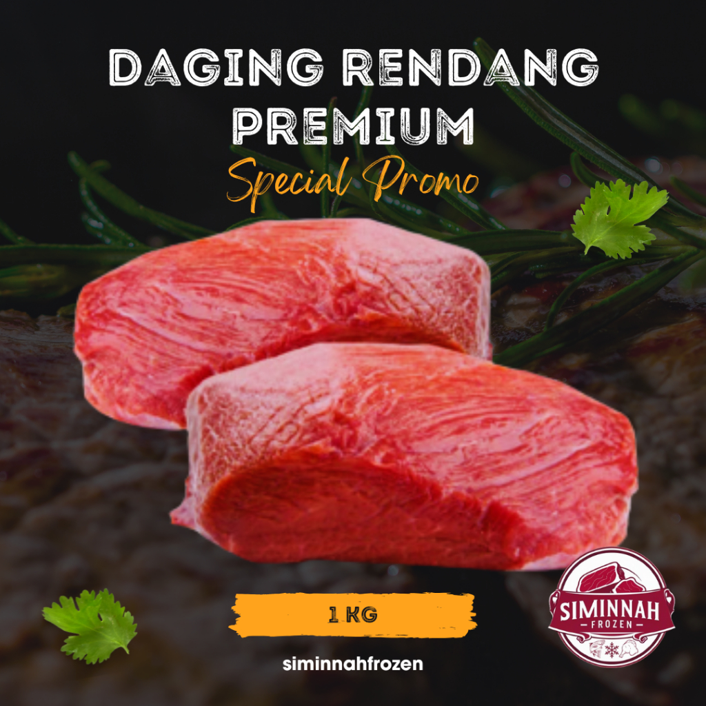 Jual (Siminnah Frozen) Daging Rendang Kualitas Premium/ Beef Topside ...