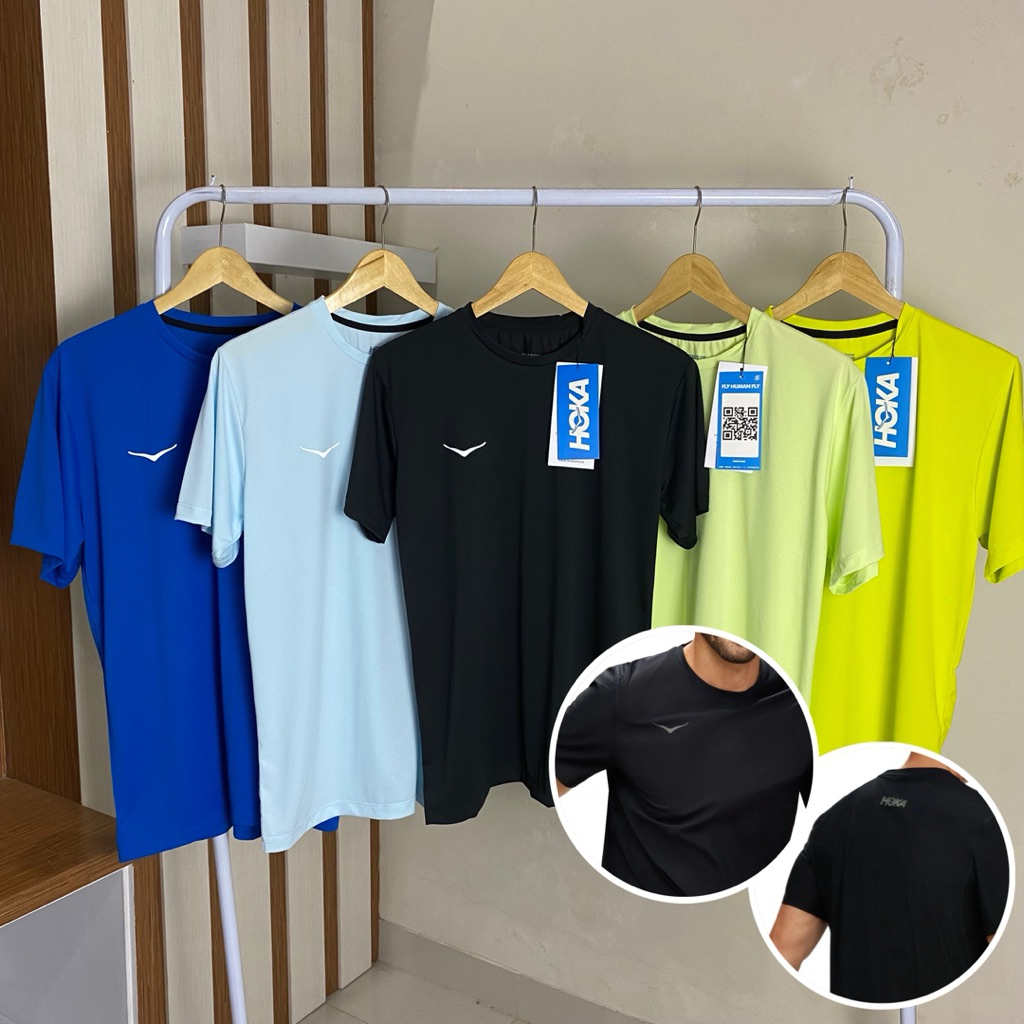 Jual Kaos Hok Running Dry fit T-Shirt /Kaos Olahraga/Kaos Pria Wanita ...