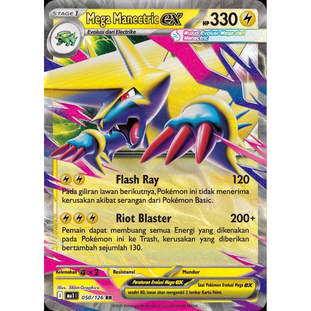 Jual Mega Manectric EX MA1 050/126 RR | Shopee Indonesia