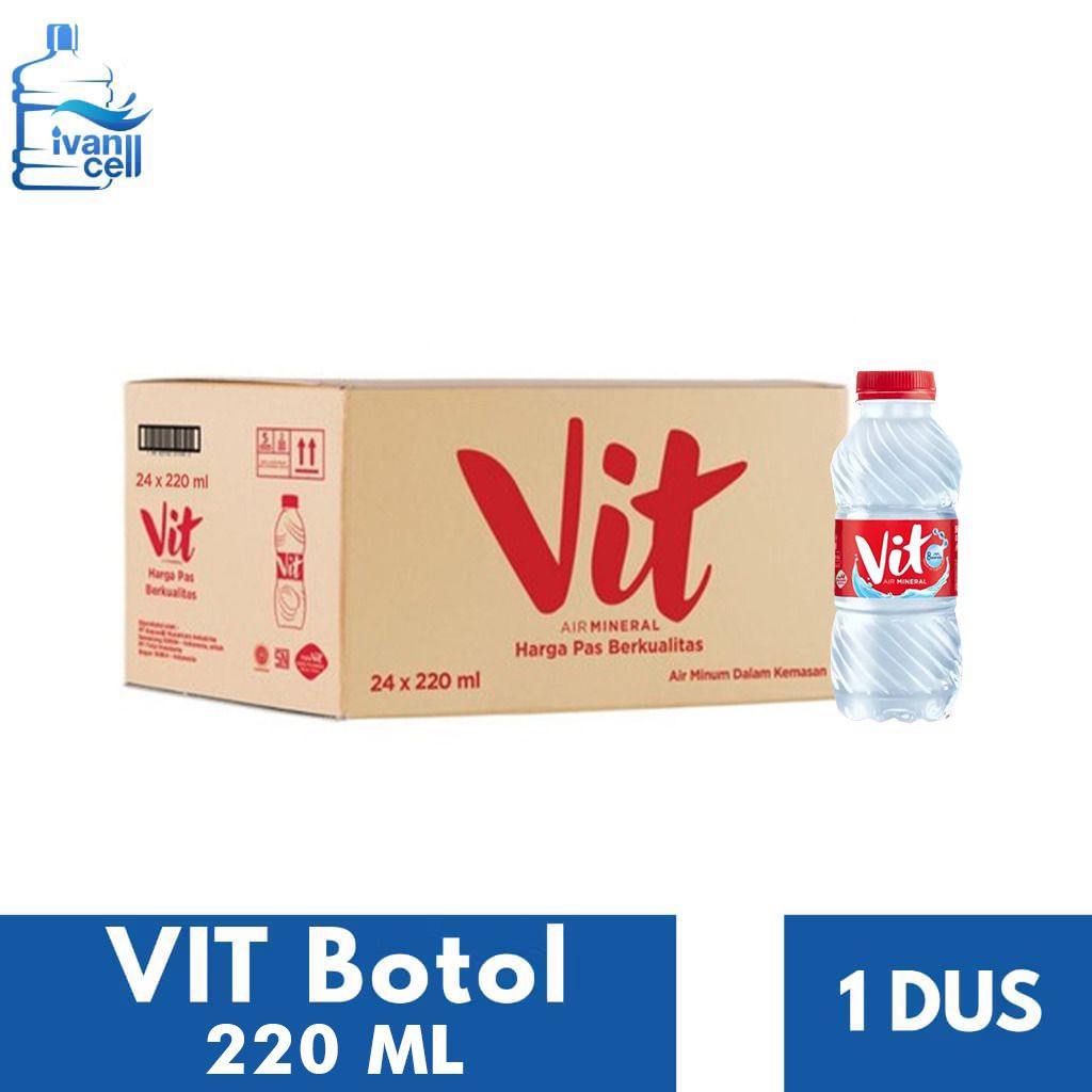 Jual [INSTANT] (1 DUS) VIT BOTOL 220 ML isi (24 BOTOL) - ORIGINAL 100% ...