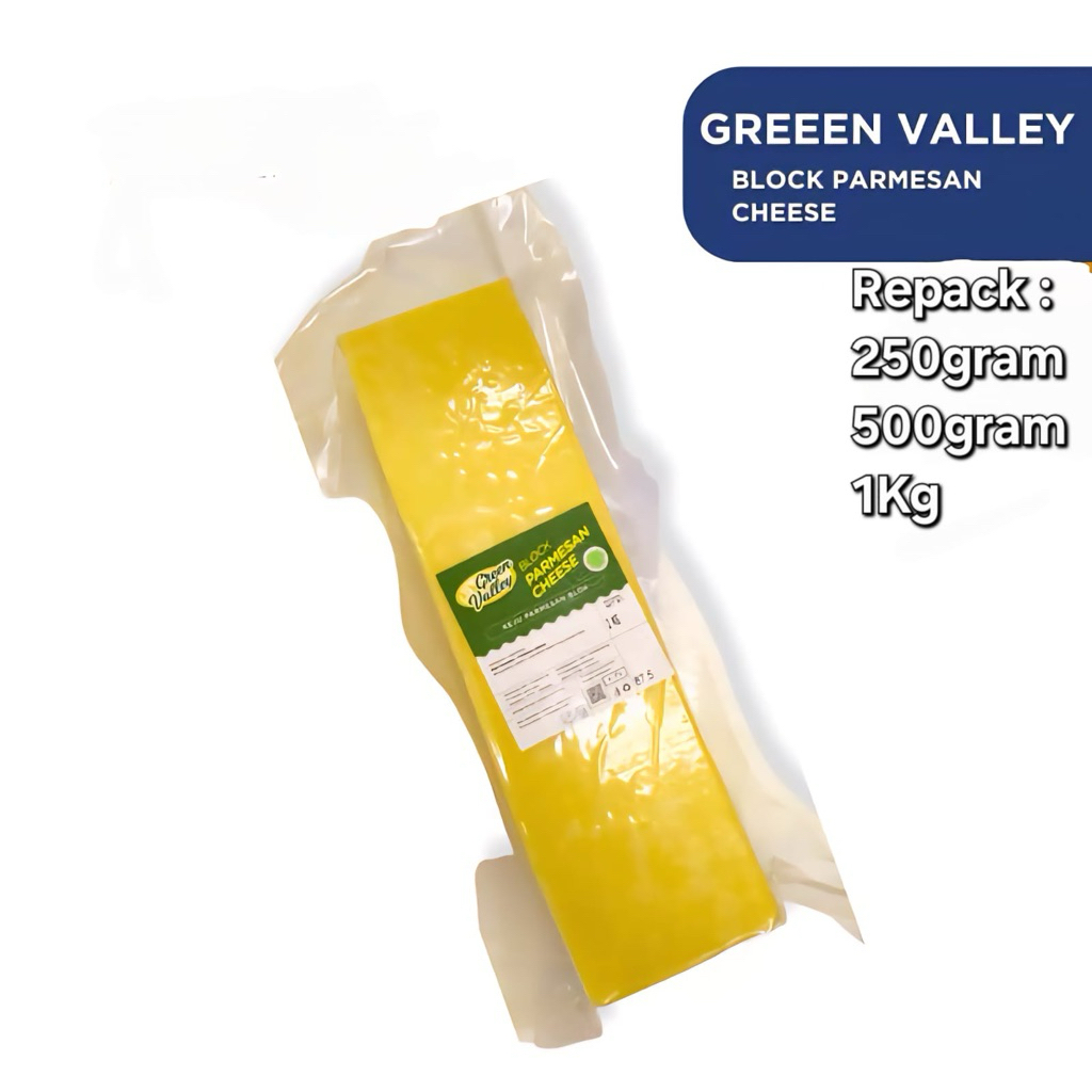 Jual GREENVALLEY BLOCK PARMESAN CHEESE | Shopee Indonesia