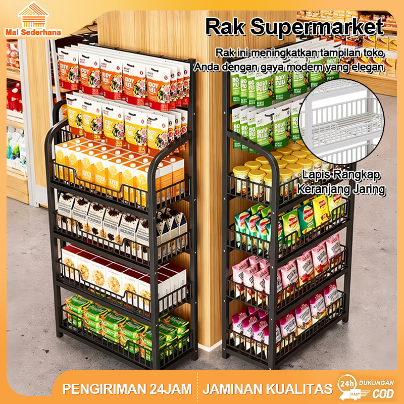 Jual [Mal Sederhana]Rak Snack 3/4/5 Susun - Rak Penyimpanan - Rak ...