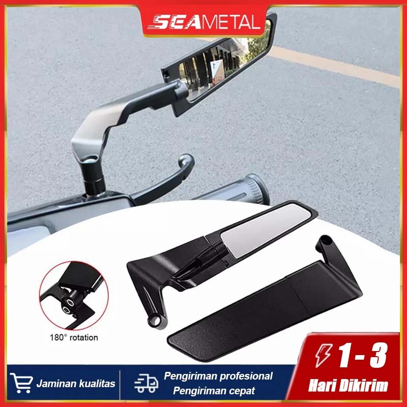 Jual SEAMETAL Spion Winglet Segi Lipat Full Cnc Universal Motor Untuk ...