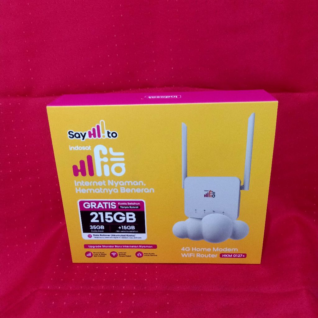 Jual 4G Home Modem WiFi Router HKM 0127+ Bundling Indosat HiFi Air ...