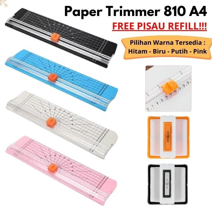 Jual Alat Potong Kertas Paper Cutter Paper Trimmer Kertas 810 A4 ...