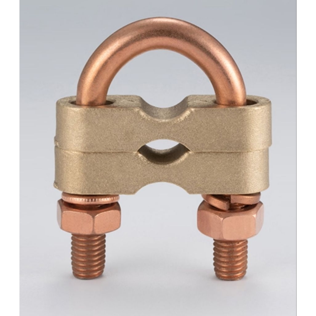 Jual Clamp Grounding Rod / Grounding Clamp U Bolt 1 hole / Grounding ...