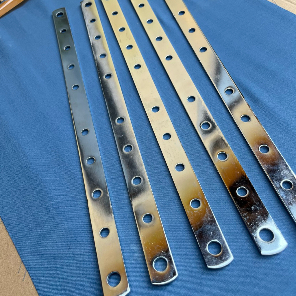 Jual Penggaris lubang besi chrome/panel plat lubang besi chrome/panel ...