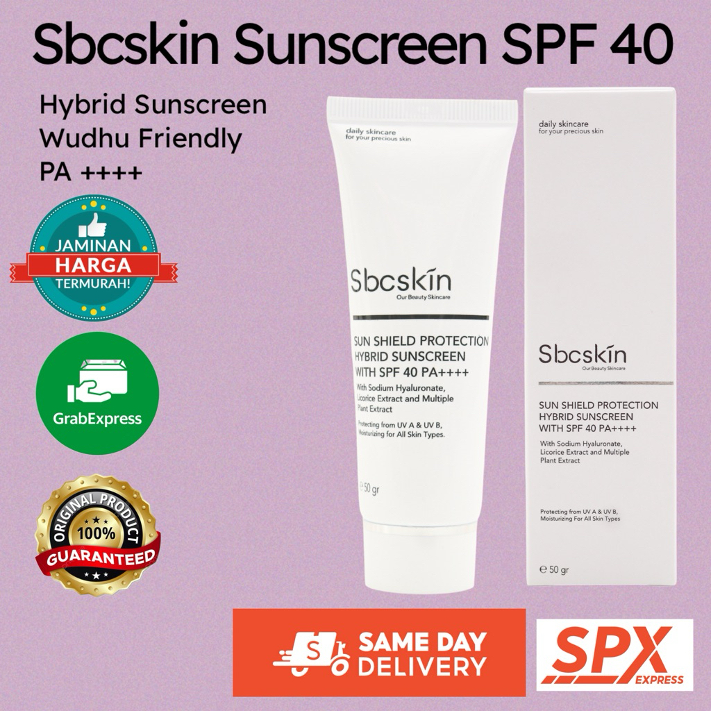 Jual Sbcskin Sun Shield Protection Hybrid Sunscreen SPF 40 PA ...