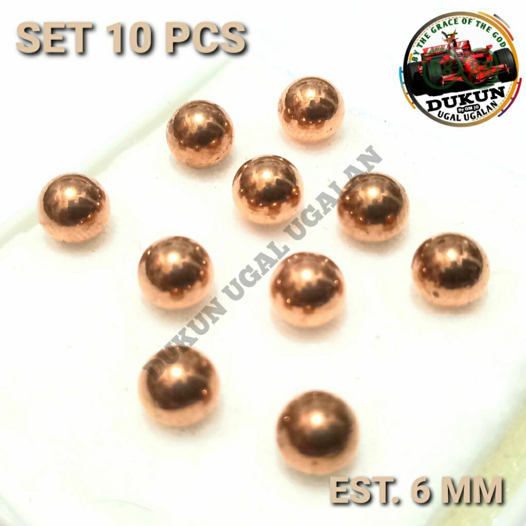 Jual Set 10 Pcs Batu Permata Inti Munt Besi Bentuk Bulat Bola Ukuran 6 ...