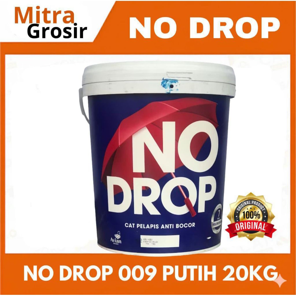 Jual NO DROP 20KG PUTIH 009 | NO DROP CAT ANTI BOCOR 20KG | CAT ...