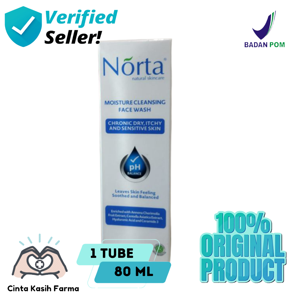 Jual NORTA MOISTURE CLEANSING FACE WASH 80 ML | Shopee Indonesia