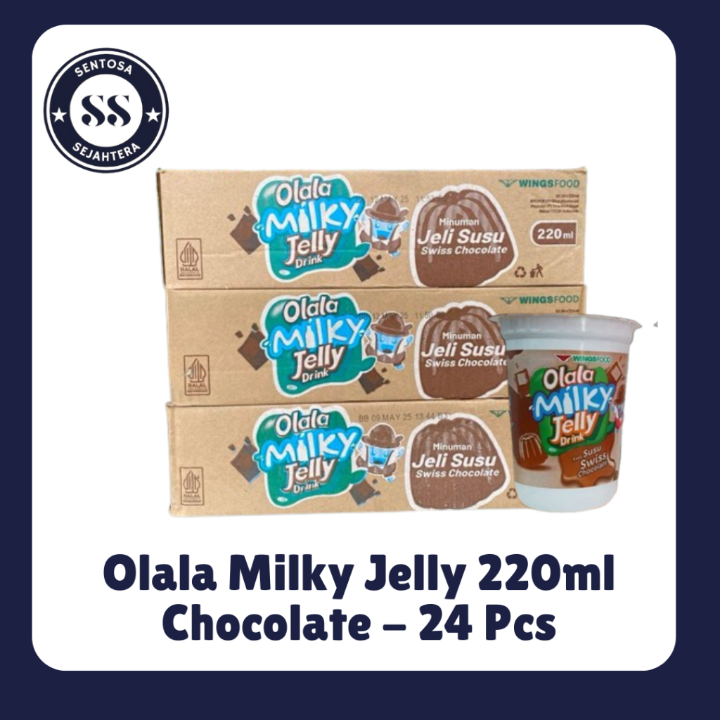 Jual Olala Milky Jelly 220ml 1 Dus isi 24 Cup | Shopee Indonesia