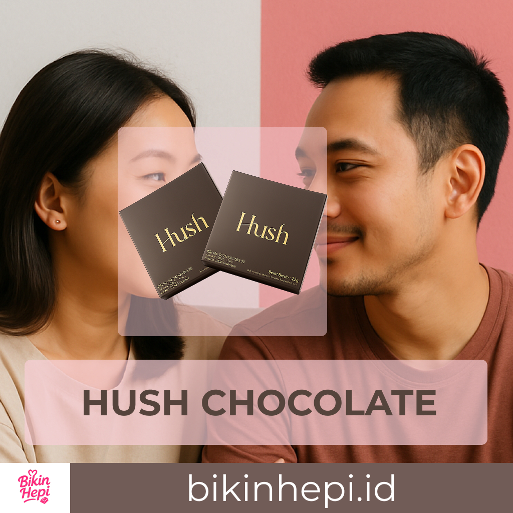 Jual 2 Box Coklat Premium Hush Chocolate Peningkat Mood - Nikmatnya ...