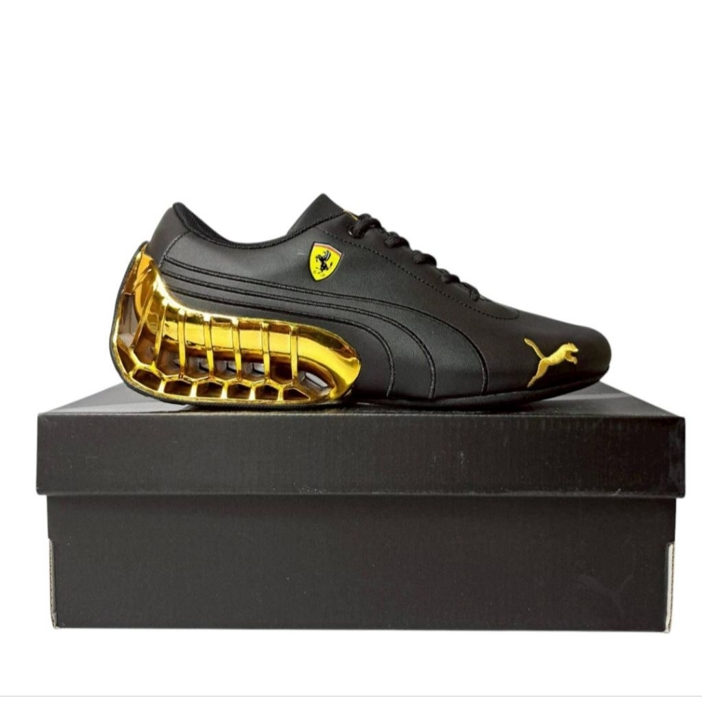 Jual Sepatu Puma Ferrari x Roma / Black Goal / ter bru | Shopee Indonesia