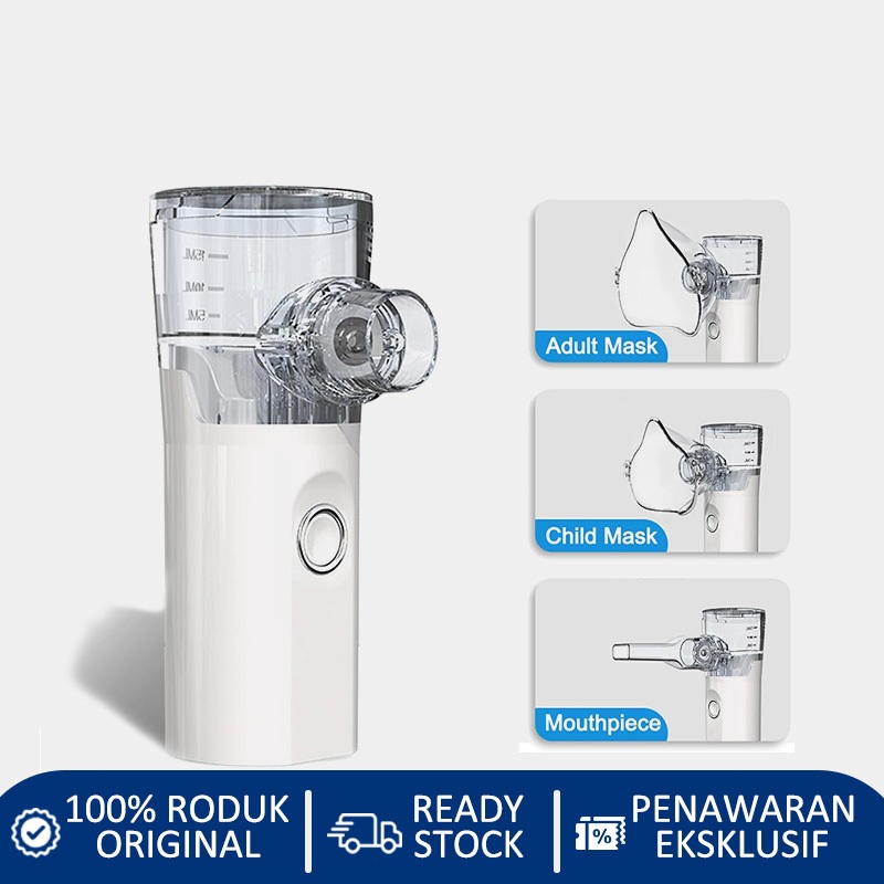 Jual Nebulizer Portable Alat Terapi Pernapasan Handheld Inhaler Cocok ...